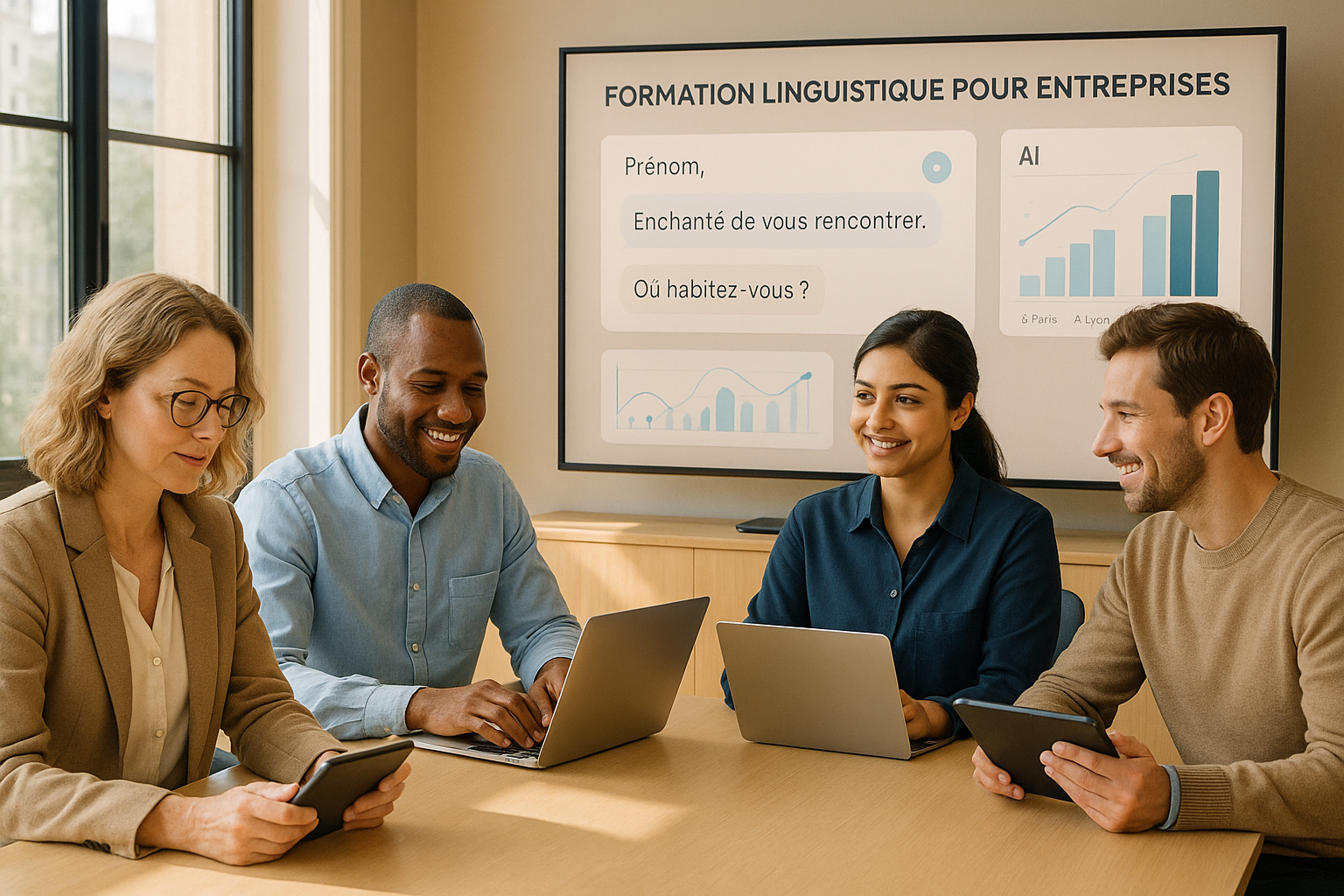 AI-Enhanced French Training for Businesses